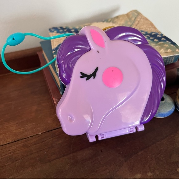 Mattel | Toys | Mattel 220 Polly Pocket Horse Show Compact Purple Head ...